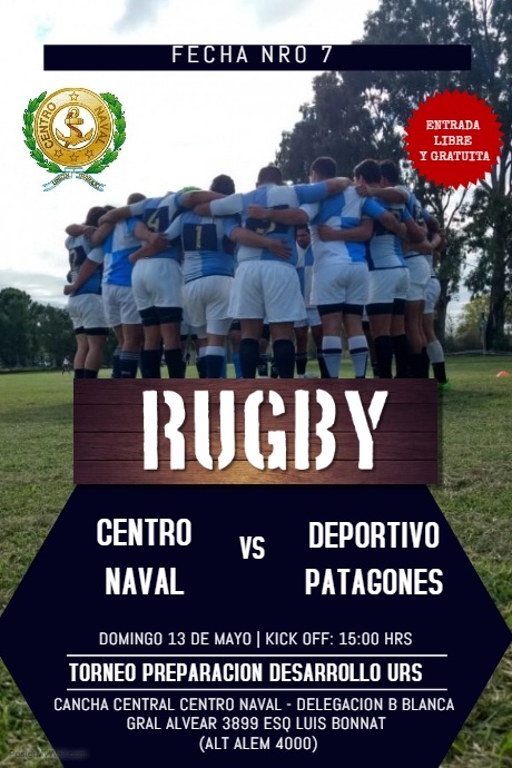 Copy of Rugby Live Screening Poster Template | PosterMyWall