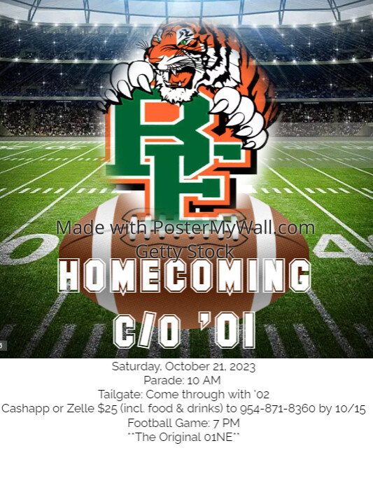 Tailgate Weekend Flyer tiger template | PosterMyWall