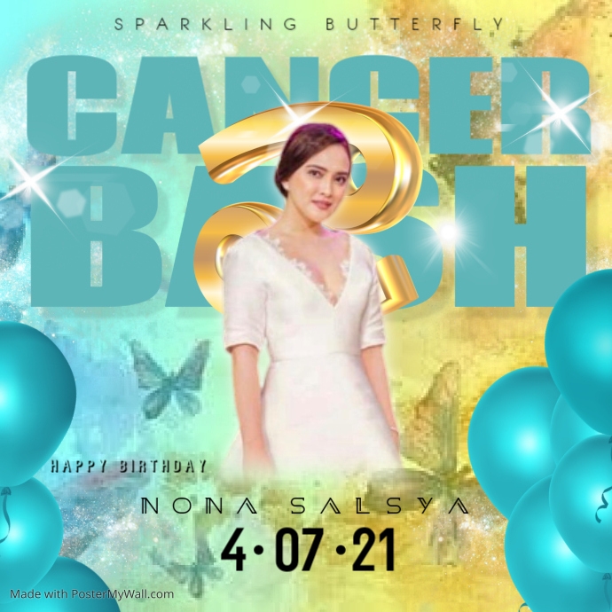 Copy of CANCER BIRTHDAY BASH | PosterMyWall