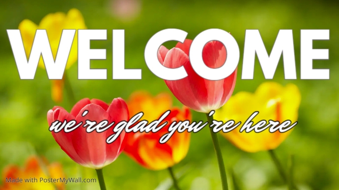 spring welcome display | PosterMyWall