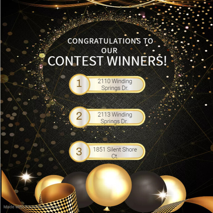 Copy of GIVEAWAY WINNERS TEMPLATE | PosterMyWall