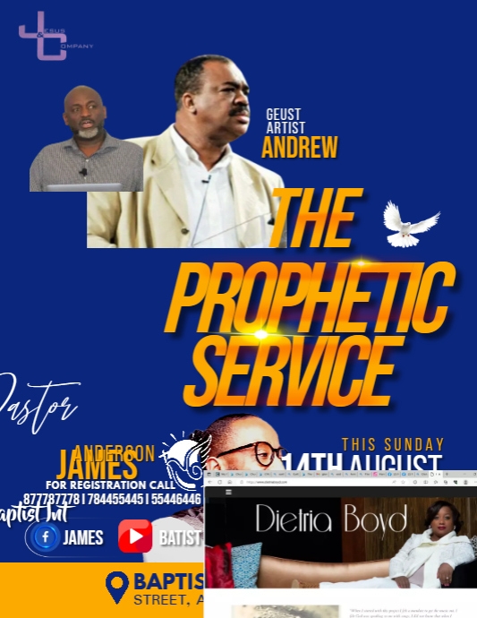 The Prophetic Service Flyer | PosterMyWall