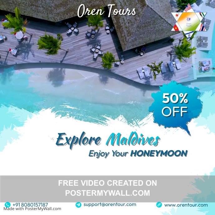 Explore Maldives Template Video Ads | PosterMyWall