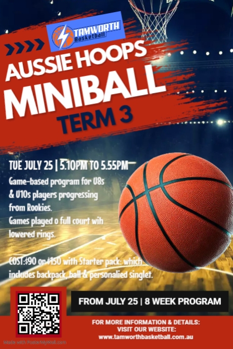 Aussie Hoops Miniball | PosterMyWall