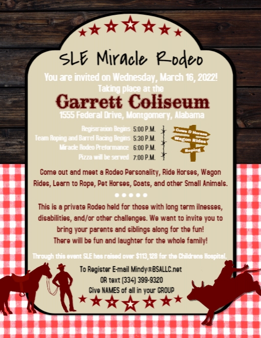 SLE Miracle Rodeo 2022 | PosterMyWall