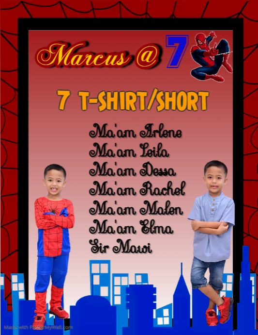 Spiderman template design | PosterMyWall