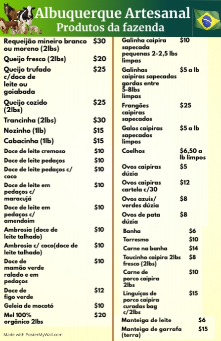 Copy of Fruit Juice Price List Template | PosterMyWall