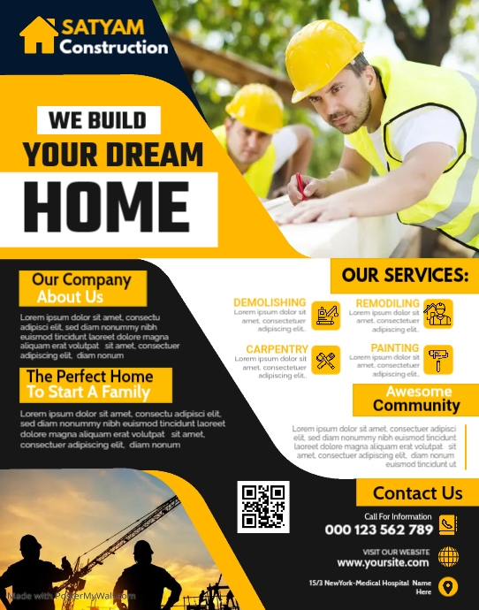 Constrution | PosterMyWall