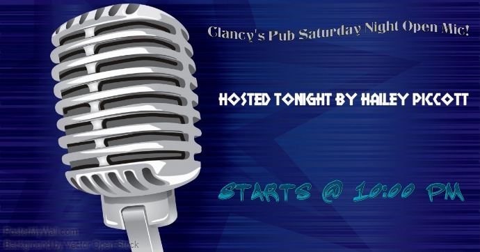 Sat open mic Hailey | PosterMyWall