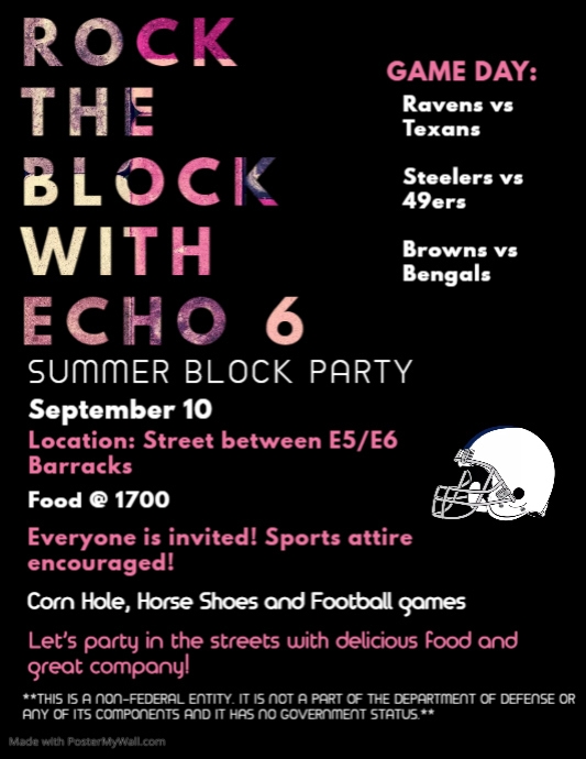 Rock the Block College Party Flyer | PosterMyWall