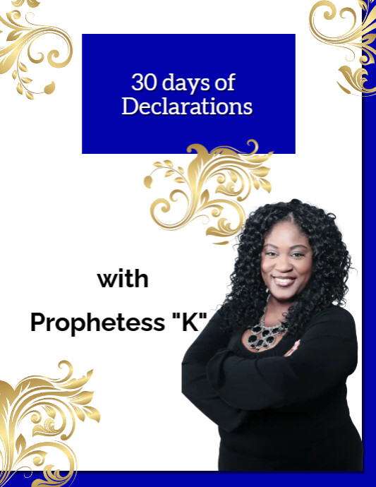 30 Days of Declarations Book Cover | PosterMyWall