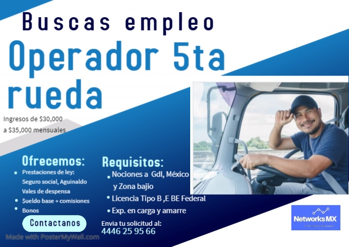 Chofer 5ta rueda | PosterMyWall