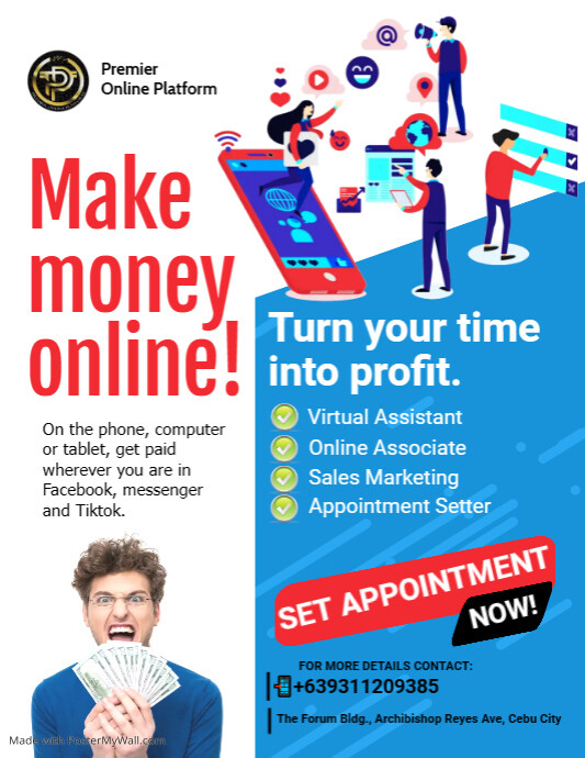 Make Money Online Flyer | PosterMyWall