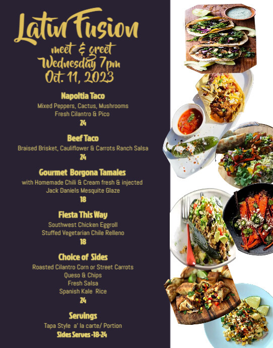 Copy of Latin Fusion Meet and Greet Wednesday | PosterMyWall