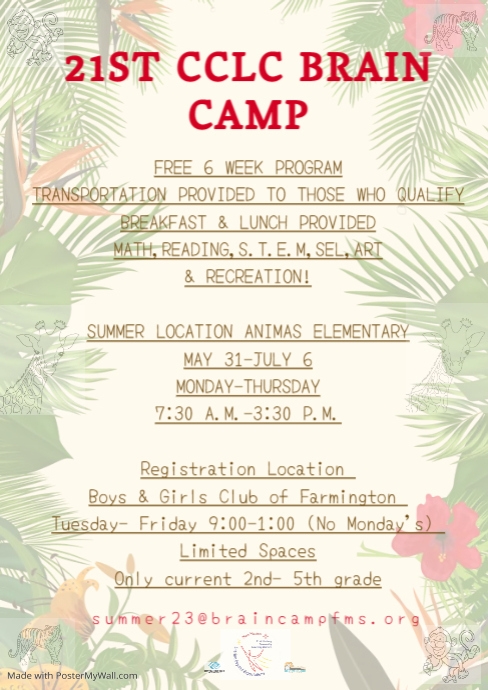 SMR 23 21st CCLC BC | PosterMyWall