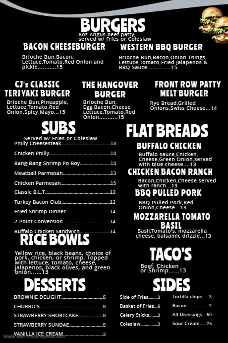 Copy of Copy of Simple Food Restaurant Menu Template | PosterMyWall