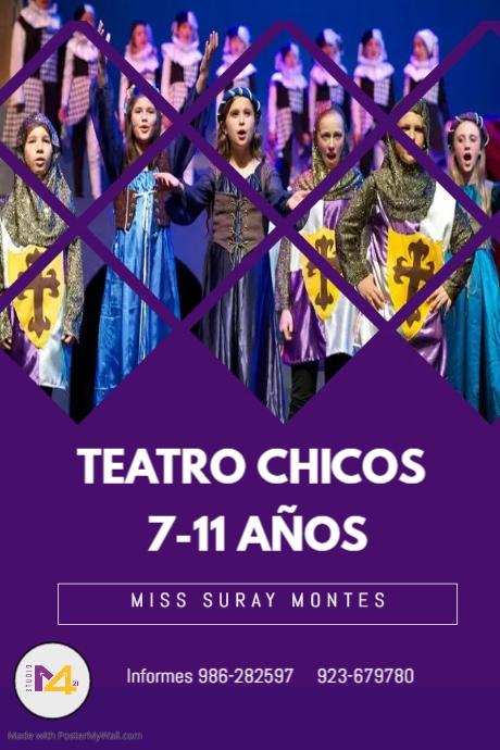 Copia de Theatre Art Acting Classes Flyer Design | PosterMyWall