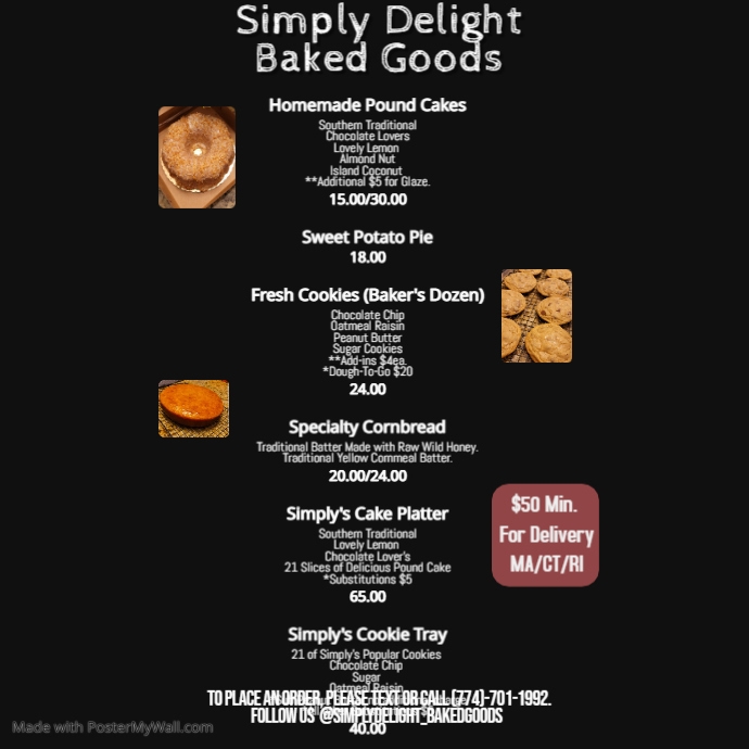 Copy of Copy of Bakery Specials Menu Template | PosterMyWall