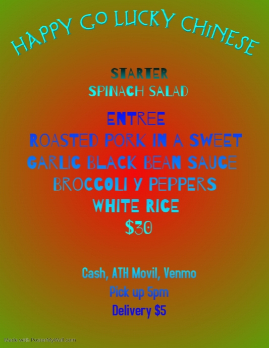 Happy GO Lucky Chinese | PosterMyWall