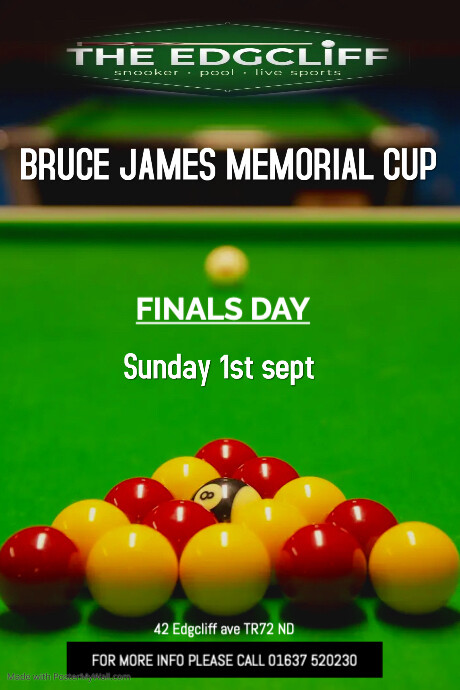 Copy of Copy of Pool Tournament Poster (1) | PosterMyWall