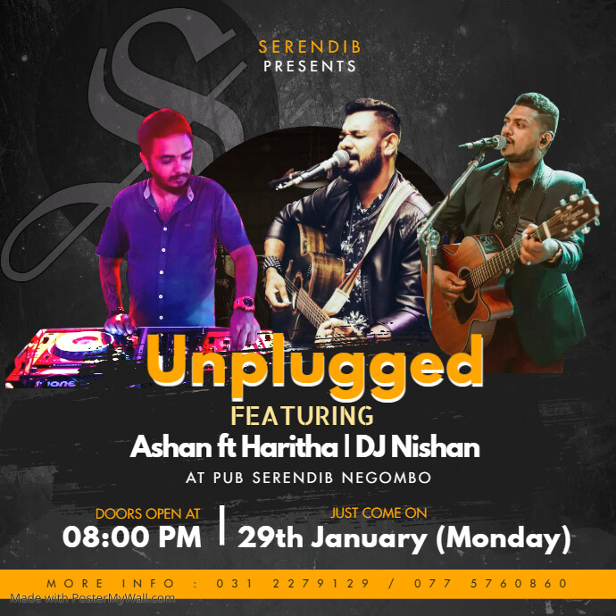 Unplugged Local Concert Advert | PosterMyWall