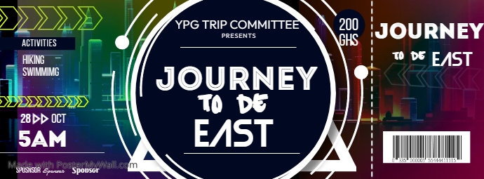 Retro party event entry ticket design | PosterMyWall