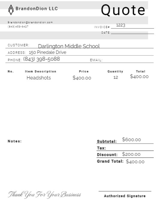 Modern Business Invoice Order Form Flyer (1) | PosterMyWall