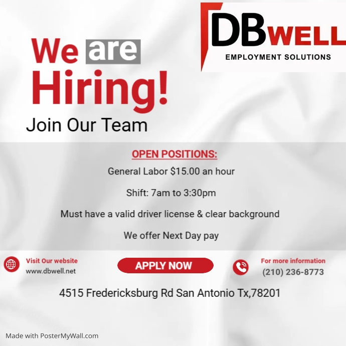 We are Hiring post | PosterMyWall