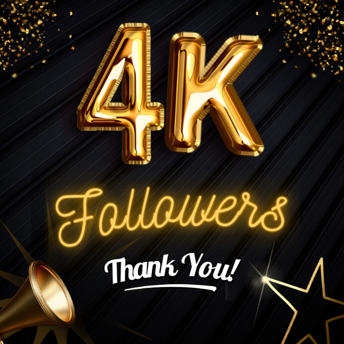 4k Followers Template | PosterMyWall
