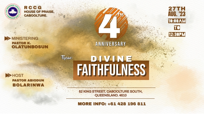 4th Anniversary Template | PosterMyWall