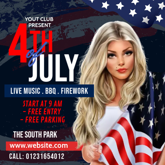 Copy of 4th July Celebration Ad | PosterMyWall