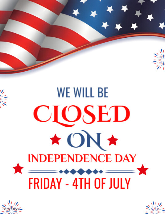 4th july closed Template | PosterMyWall