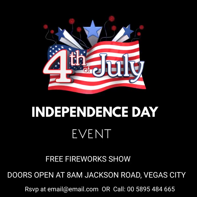 Copy of 4th july fireworks Instagram Post template | PosterMyWall