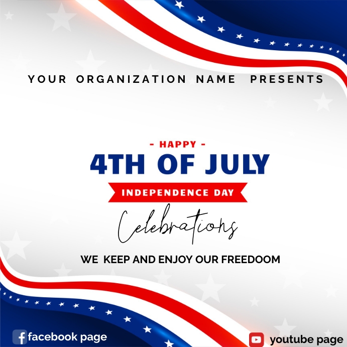 Plantilla de 4th july independance celebration | PosterMyWall