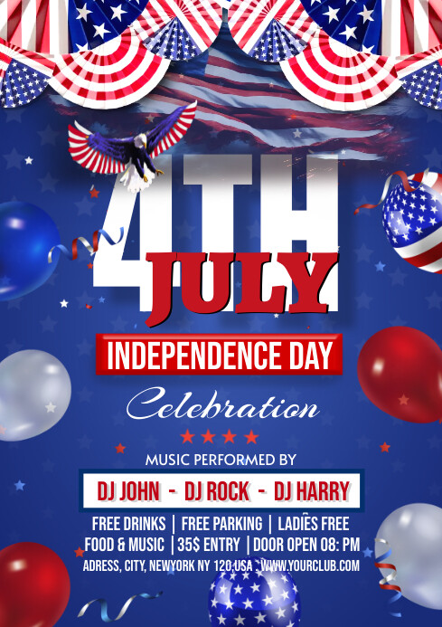 4th July Independence Day Calibration Poster/ Templat | PosterMyWall