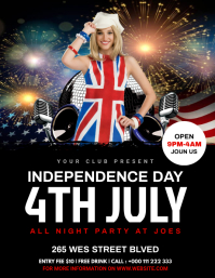 4th of July, Independence Day Flyer Template | PosterMyWall