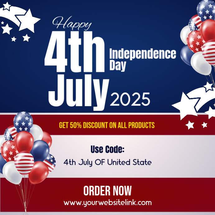 Copy of 4th July Independence Day Discount Sale Offer | PosterMyWall