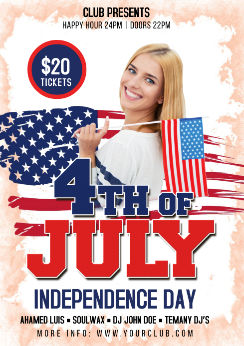 Copy of 4th july Independence Day Party Flyer | PosterMyWall
