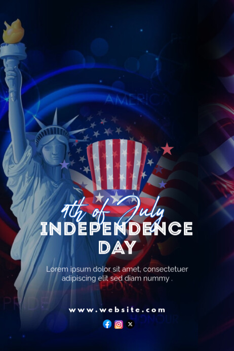 4th July Independence Day Template Poster | PosterMyWall
