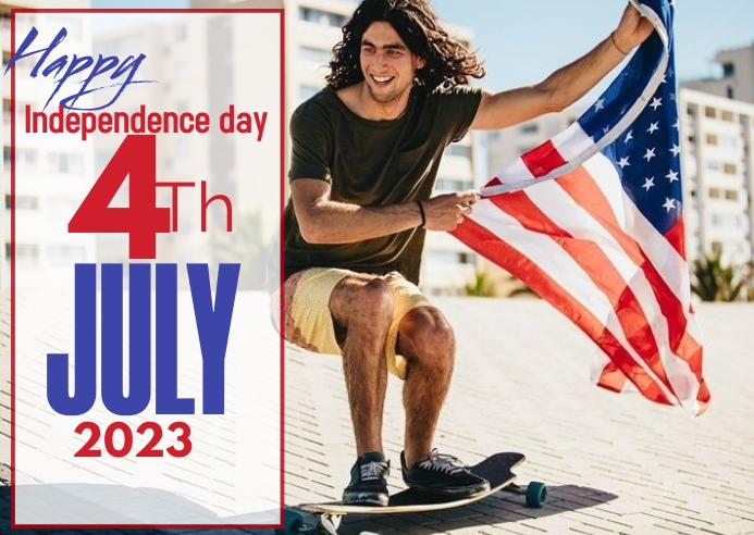 Plantilla de 4th July postcard 2023 | PosterMyWall