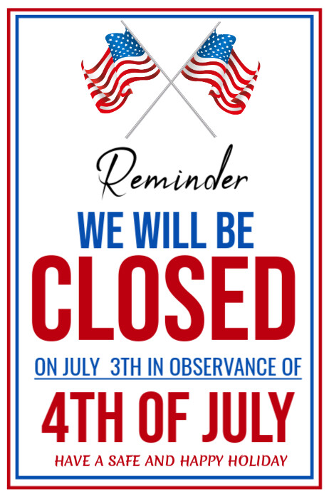 4th July Poster Template | PosterMyWall