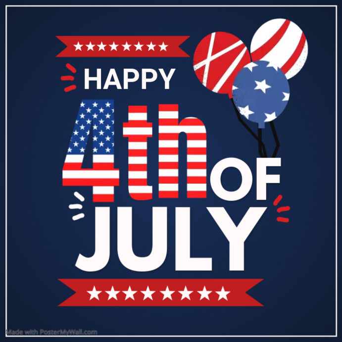 Plantilla de 4th july poster template | PosterMyWall