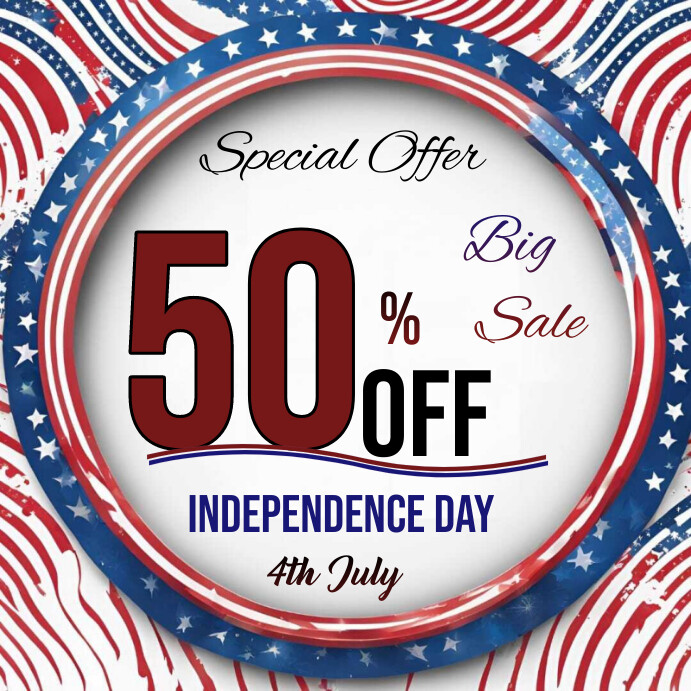 Plantilla de 4th July sale offer | PosterMyWall