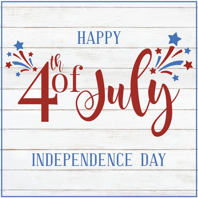 4th of July, Card Template | PosterMyWall