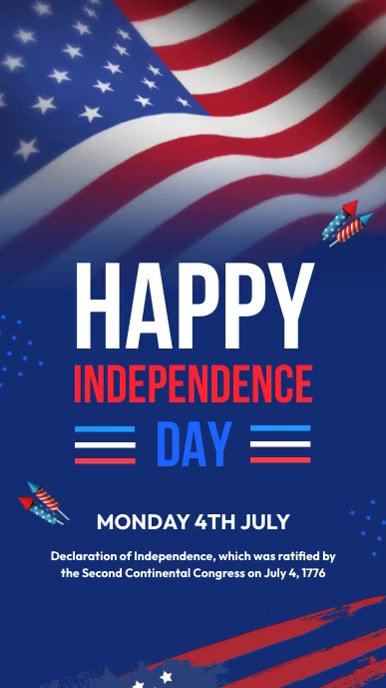 4th of July, Fourth of July Digital Display Template | PosterMyWall