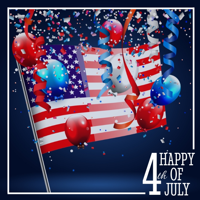 4th of July, Greeting Card Template | PosterMyWall