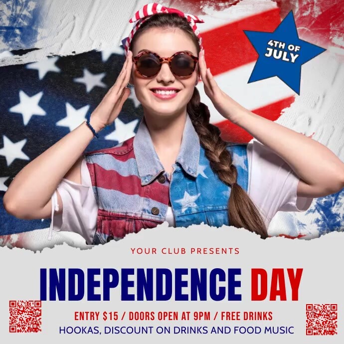 4th of July, Independence day Template | PosterMyWall