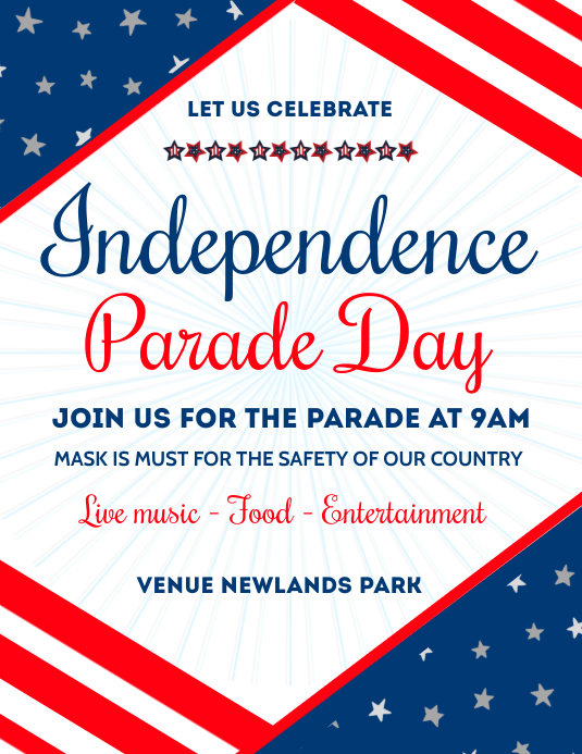 4th of july 2021 parade day Template | PosterMyWall