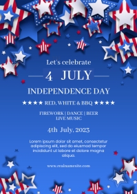 4th of july gift voucher tabloid. Template | PosterMyWall