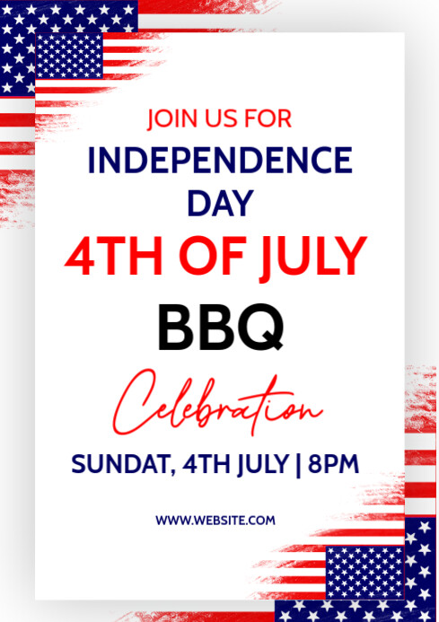 4th Of July A4 Template | PosterMyWall
